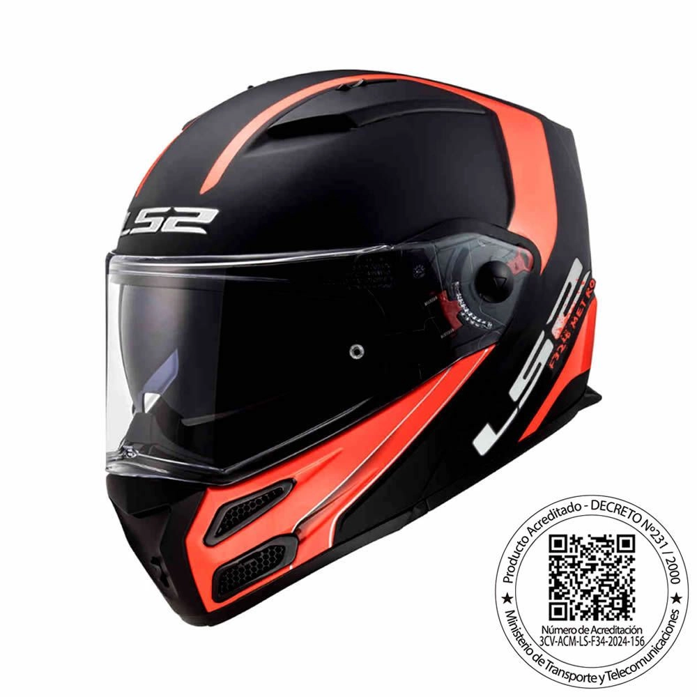 CASCO LS2 FF324 EVO RAPID NGRO/NAR MAT | MOTORCITY